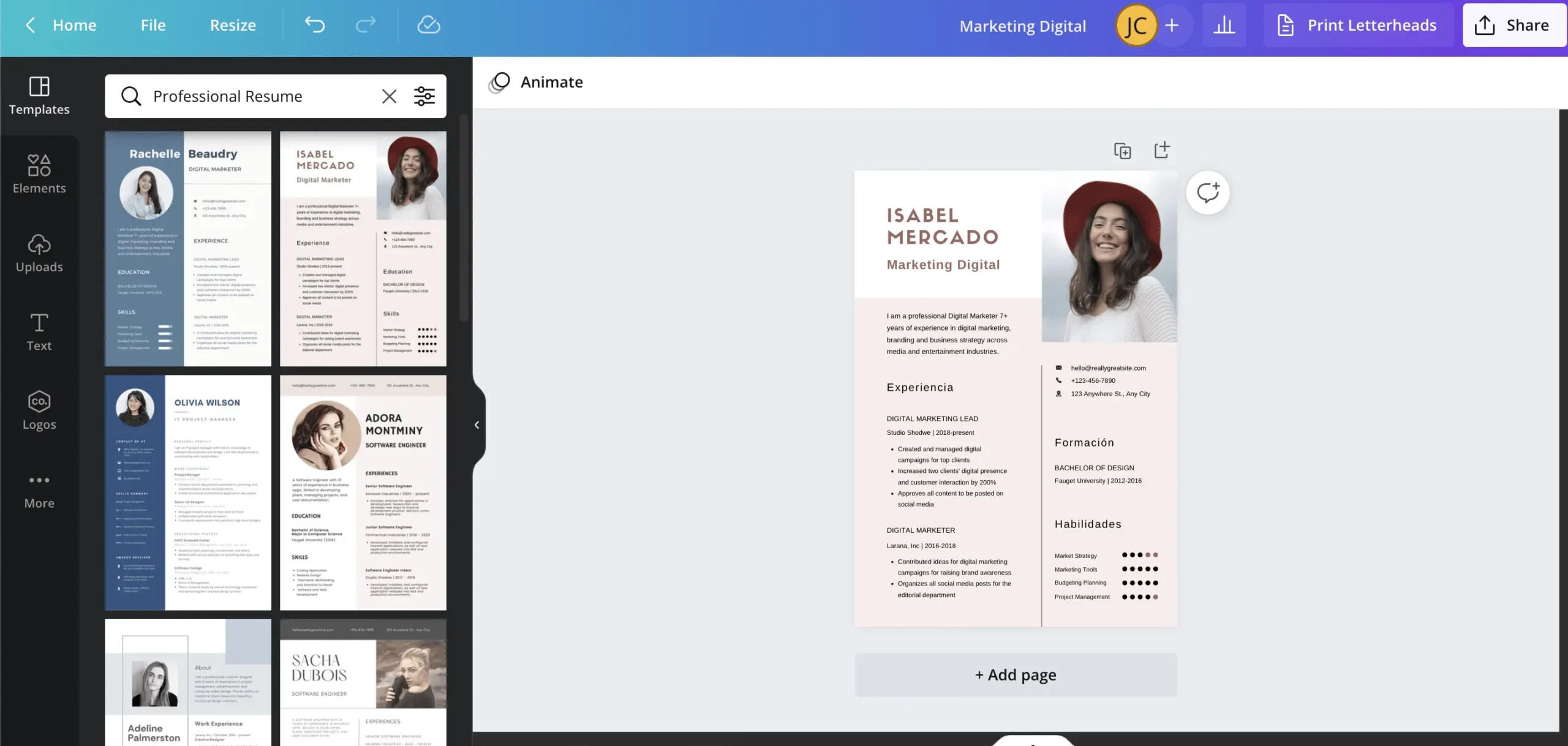 Páginas para crear cv: como hacerlo para destacar en tu búsqueda de ...