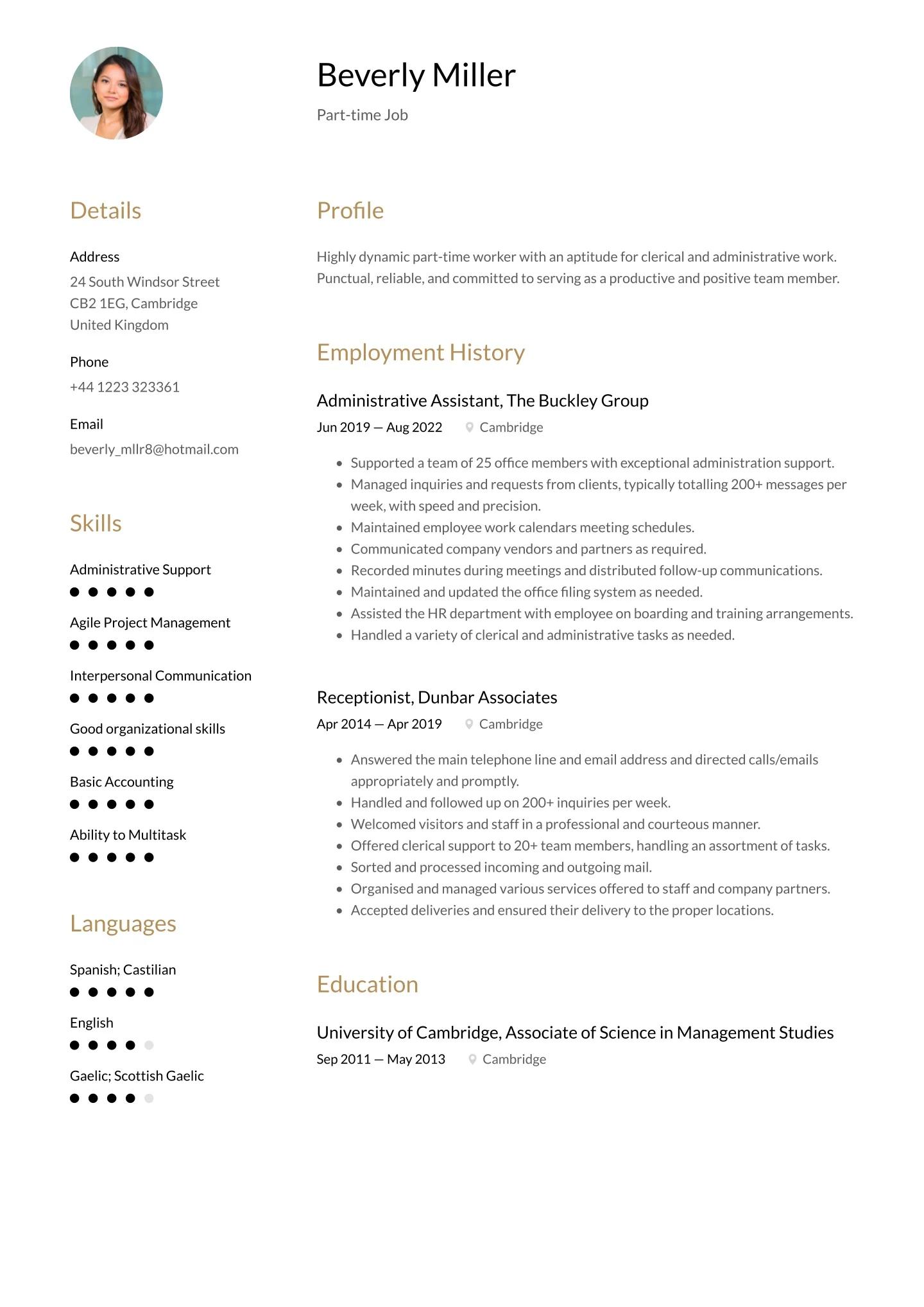 C mo Escribir Un Cv Para Un Trabajo A Tiempo Parcial Arm Tu CV C mo Escribir Un Cv Para Un Trabajo A Tiempo Parcial Arm Tu CV